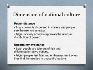 Cultural context of International Human Resource Management | PPTX