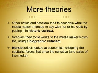 Cultural criticism slides 2020 | PPT