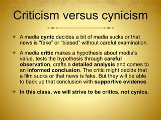 Cultural criticism slides 2020 | PPTX