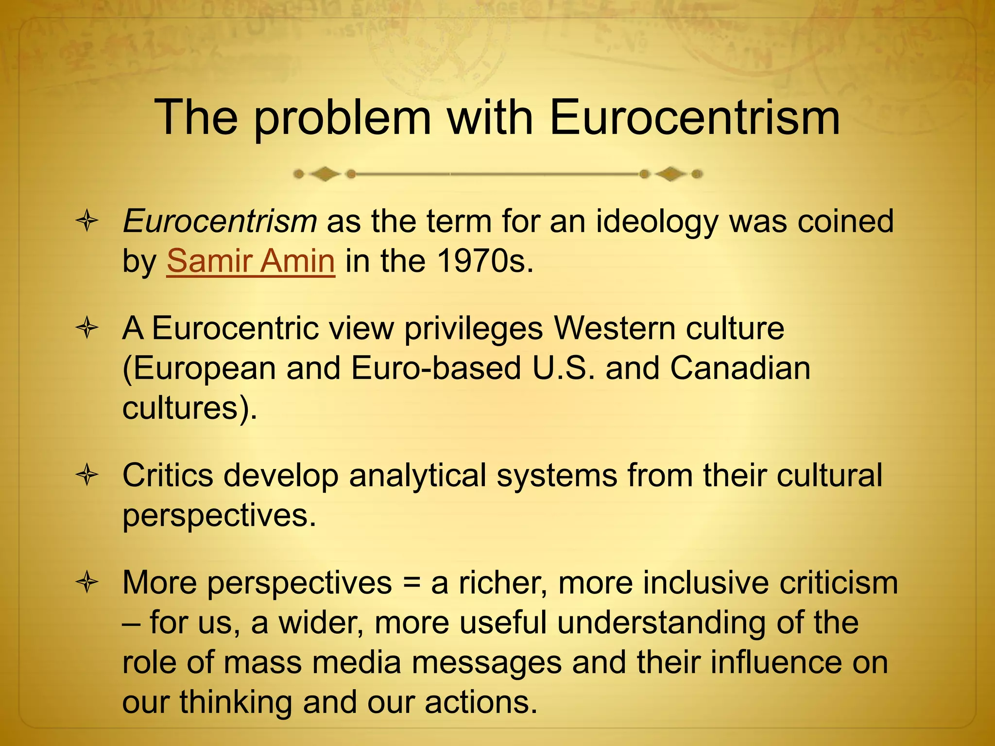Cultural criticism slides 2021 | PPTX