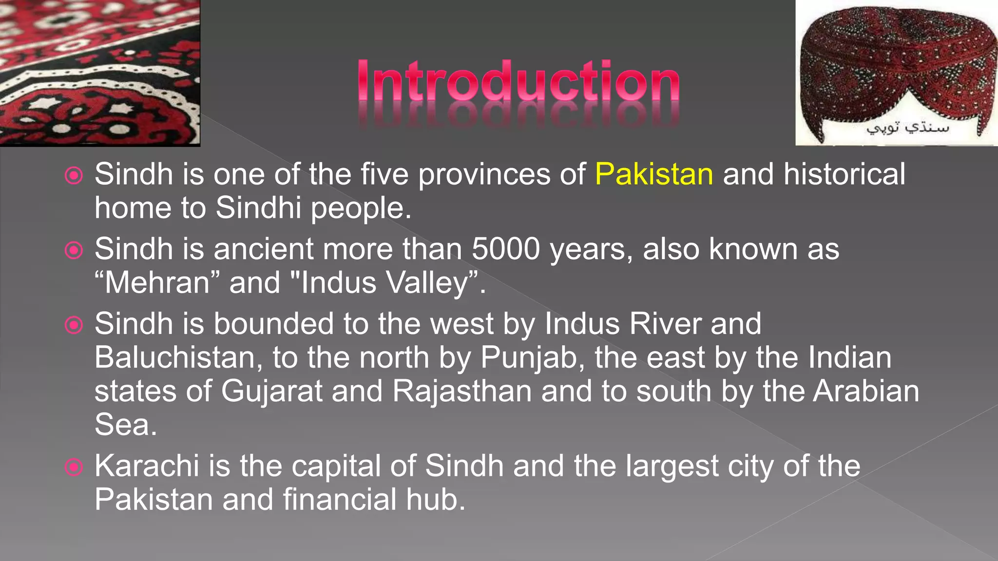 Culture of Sindh | PPTX
