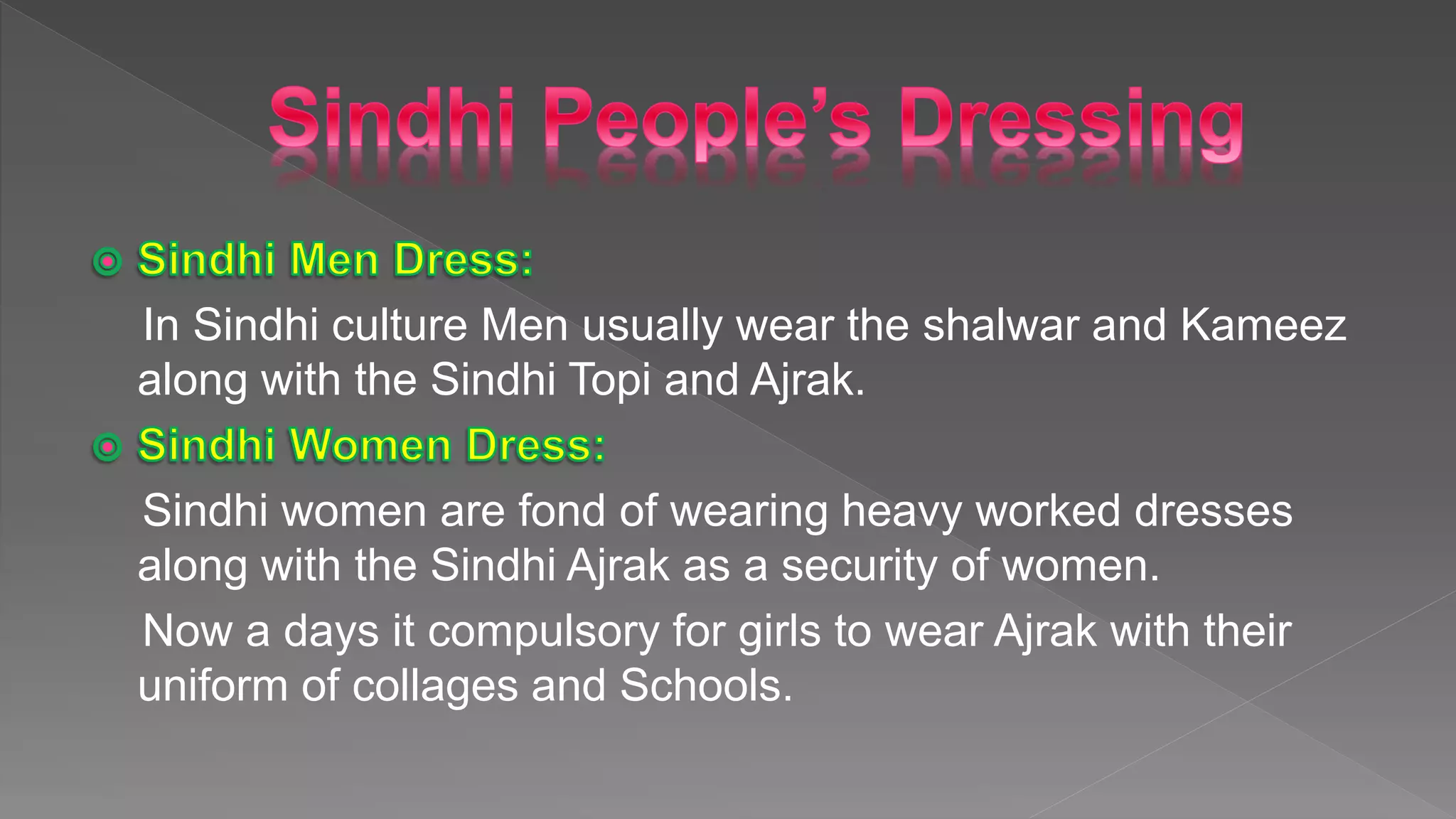 Culture of Sindh | PPTX