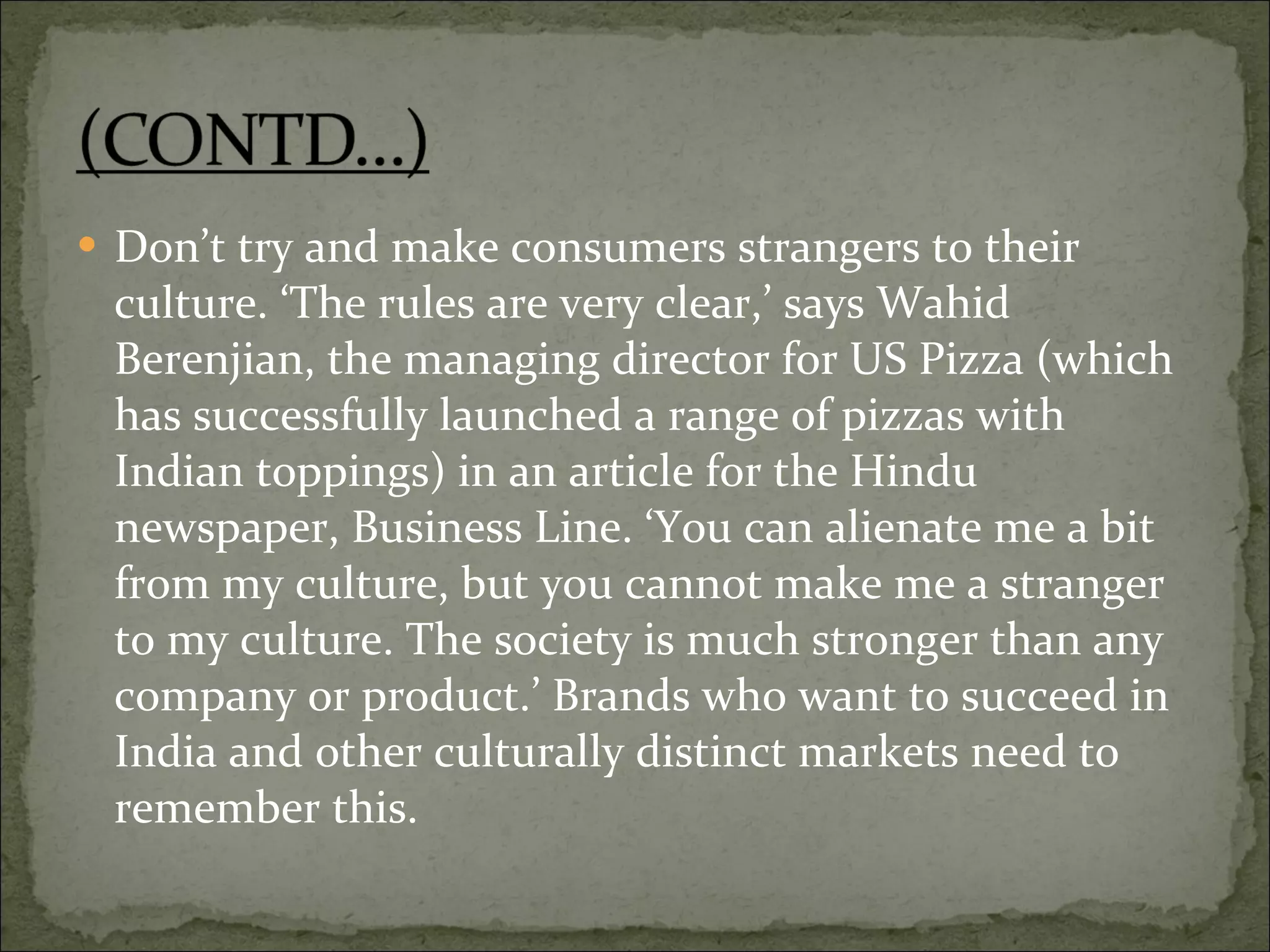 Cultural Differences in Advertising & Marketing | PPT