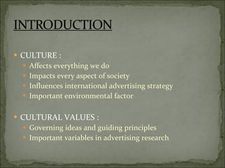 Cultural Differences in Advertising & Marketing | PPT