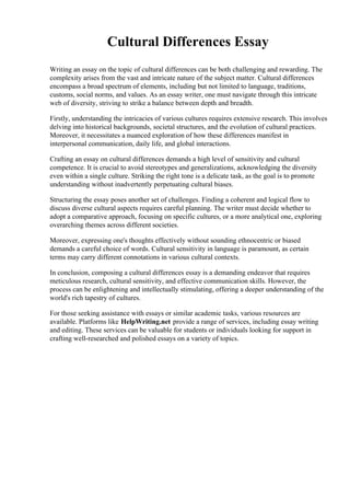 Cultural Differences Essay.pdf