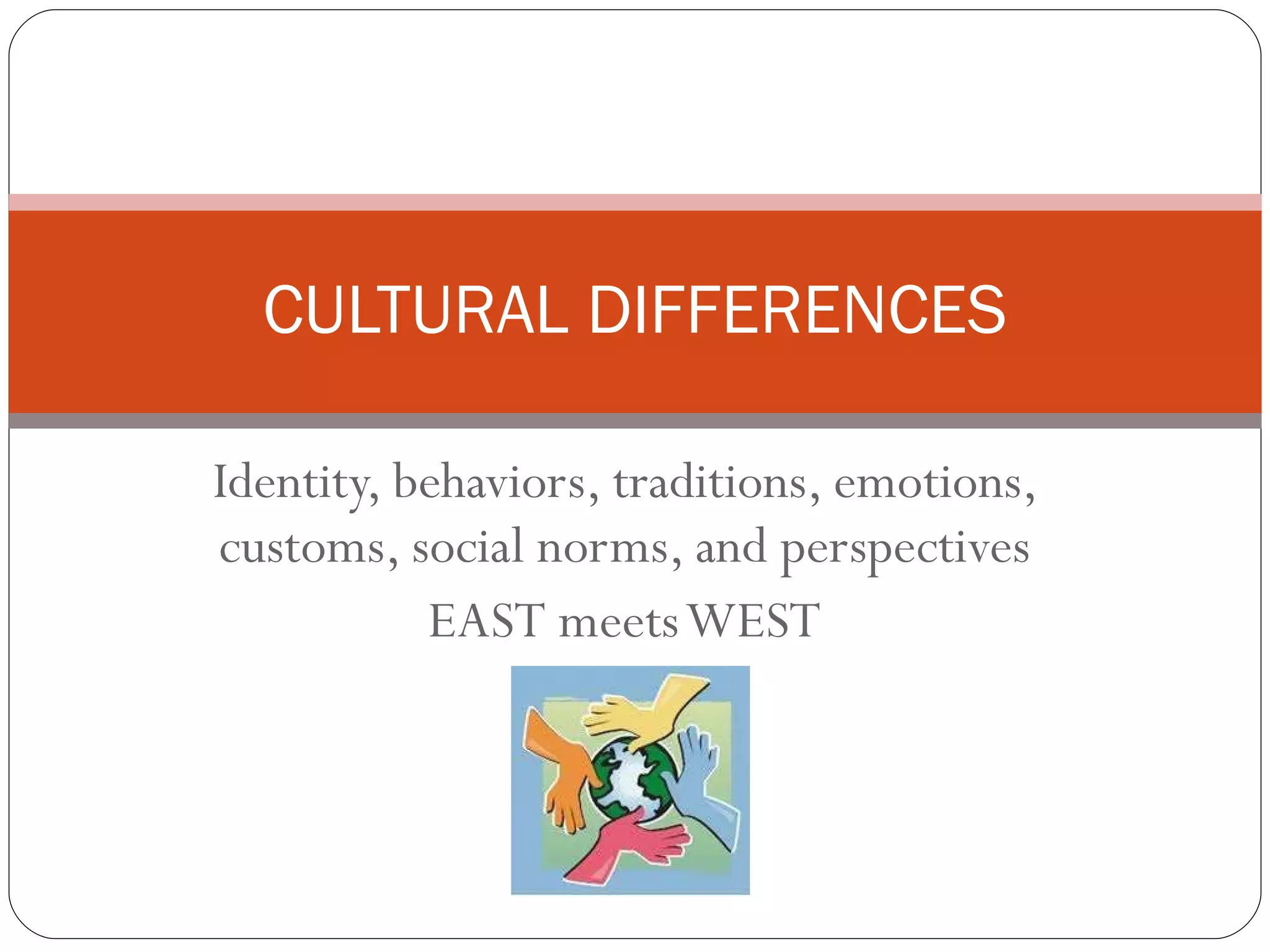 Cultural differences speech | PPT