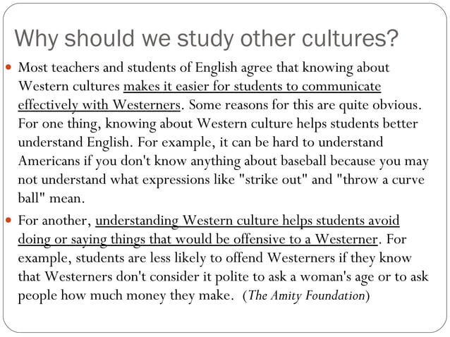 Cultural differences speech | PPT