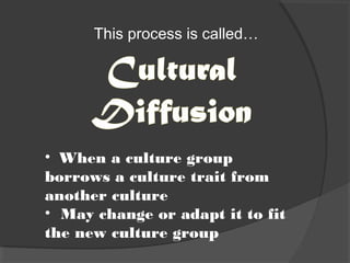 Cultural diffusion unit overview | PPT