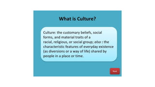 Cultural diversity 1 | PPTX