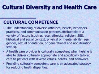 Cultural Diversity In Healthcare