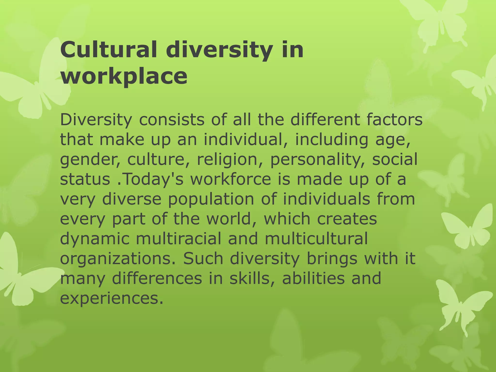 Cultural diversity ( Business communication) | PPTX