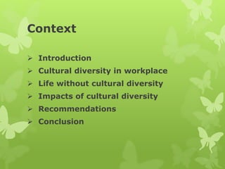 Cultural diversity ( Business communication) | PPTX | Education