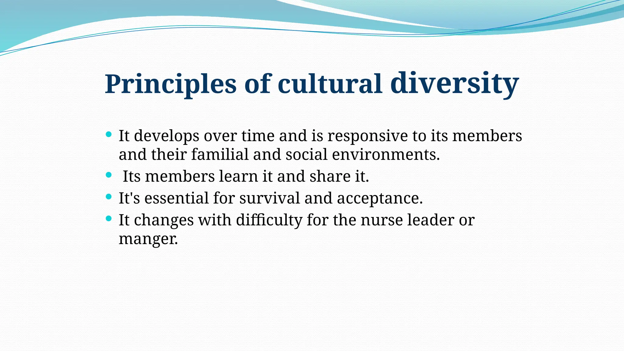 cultural diversity class for medical students | PPTX