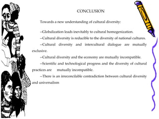 Cultural Diversity, Intercultural Dialogue and Contemporary World | PPT