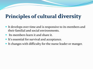 Cultural diversity in healthcare | PPTX