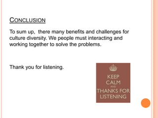 Cultural diversity project | PPTX