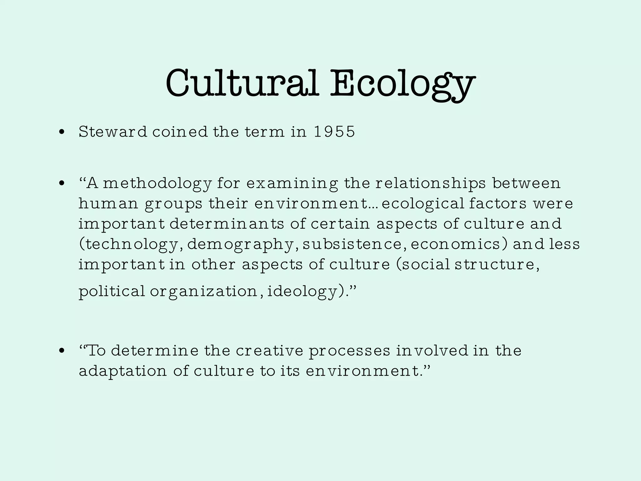 Culturalecology | PPT