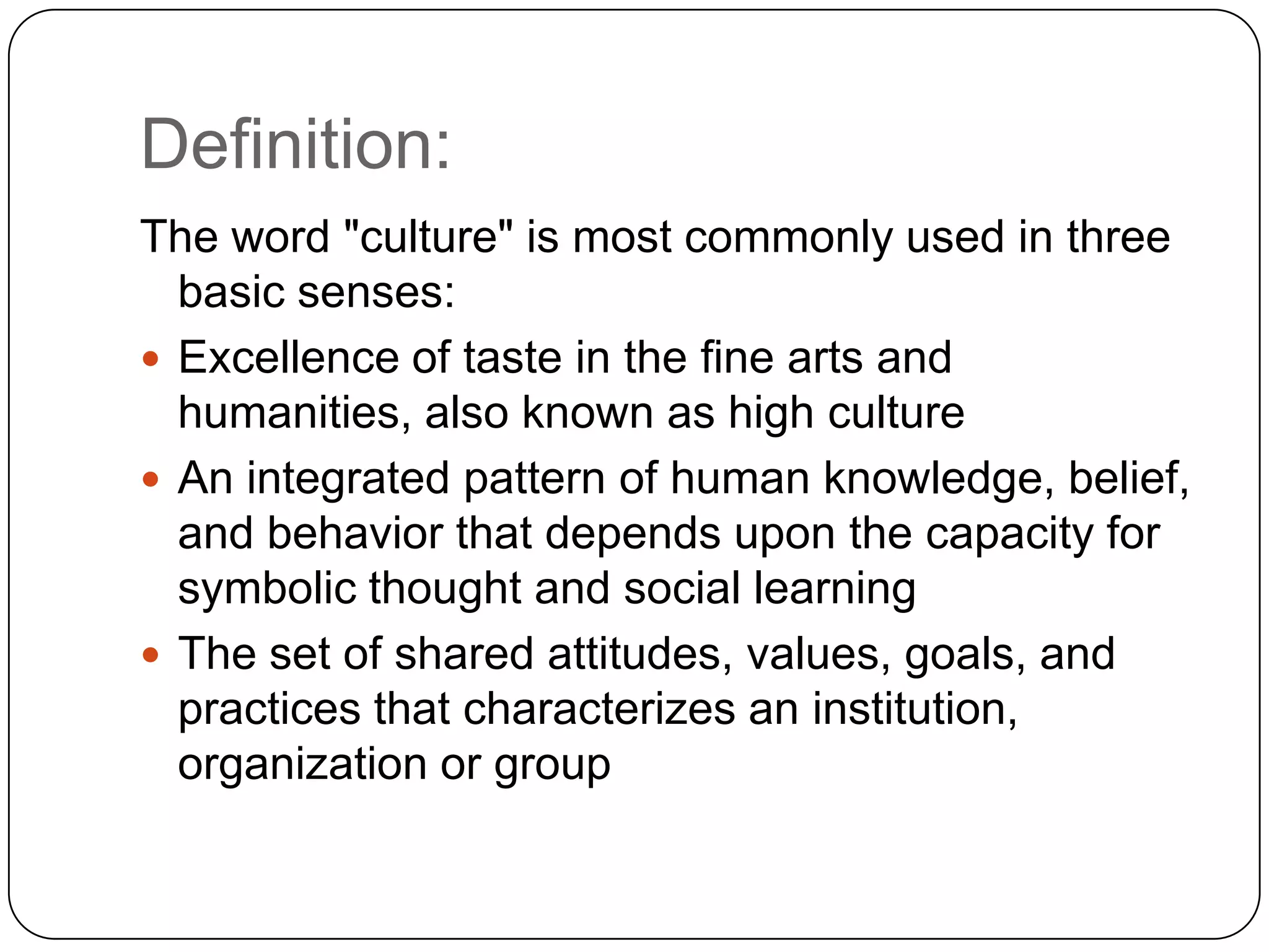 Cultural environment | PPTX