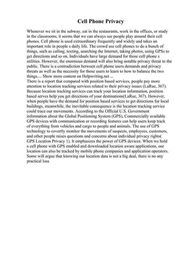 Cultural Essay Examples | PDF