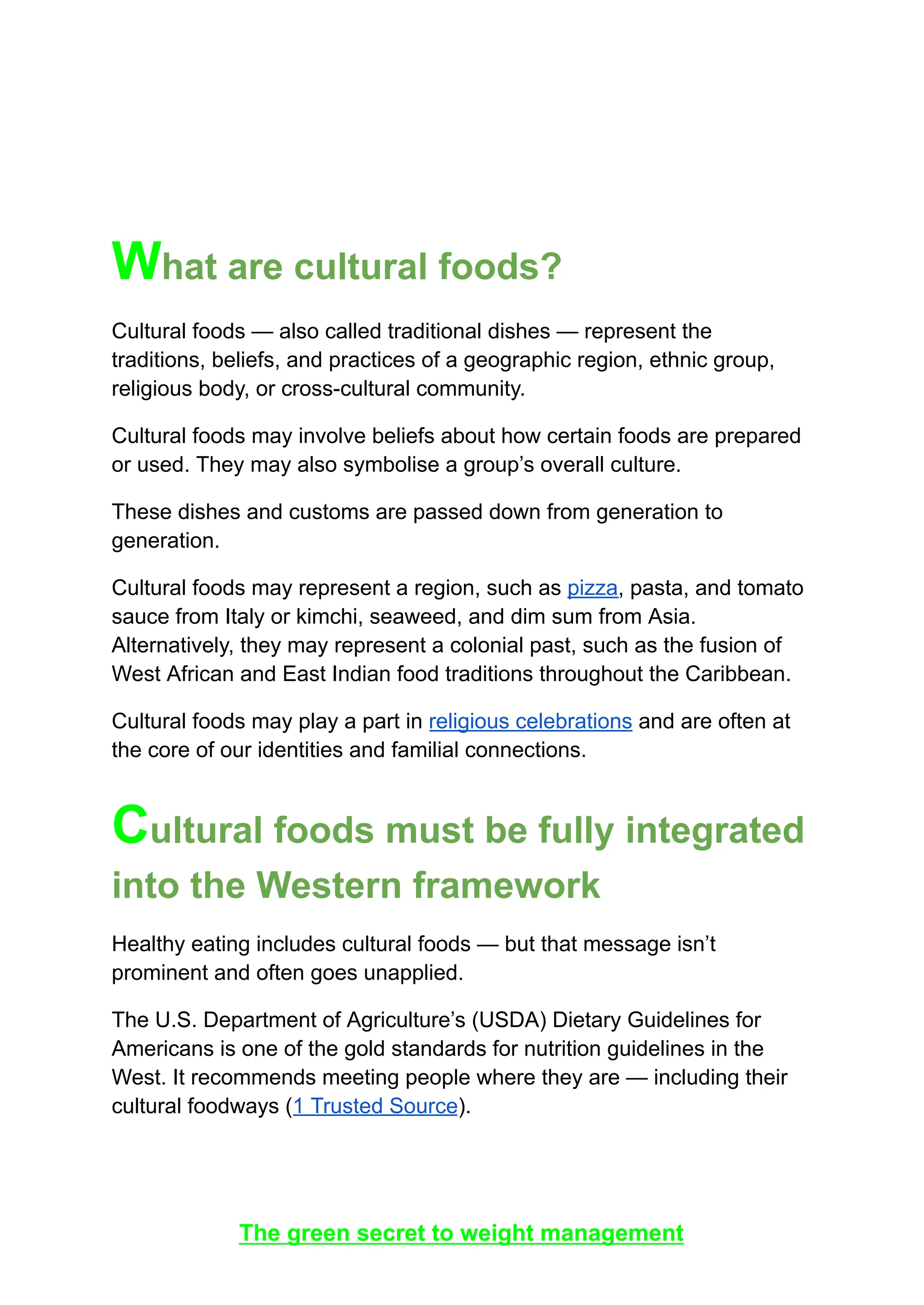 Cultural Foods & Healthy Eating.pdf | Healthy Cooking and Eating | Food ...
