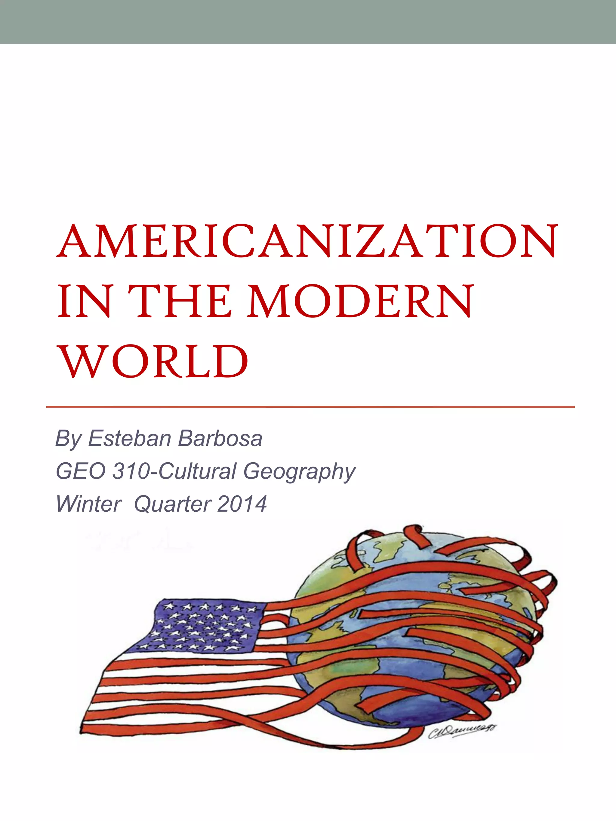 Americanization in the Modern World | PDF