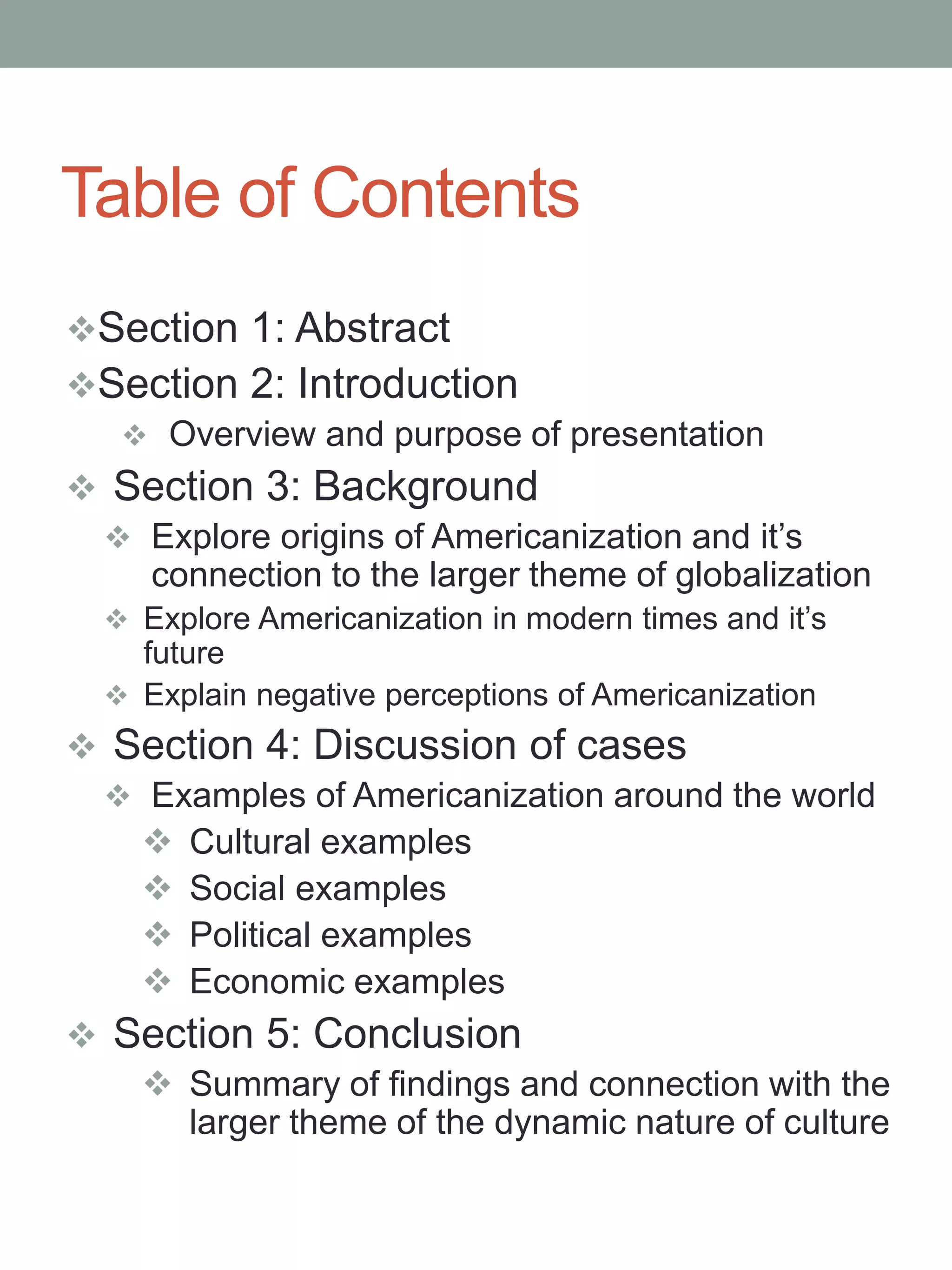 Americanization in the Modern World | PDF