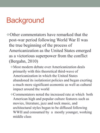 Americanization in the Modern World | PDF