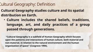 Introduction to cultural geography by Nazmul Alam Shahed , Jagannath ...