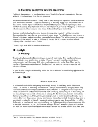 Cultural guide samoa katrina | PDF | Travel Preparation and Advice | Travel