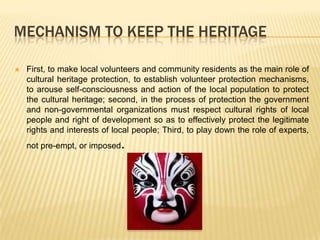 Cultural heritage | PPTX