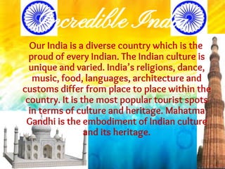 cultural heritage of india class 12 project file cbse | PPTX