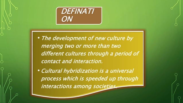 Cultural hybridization | PPTX