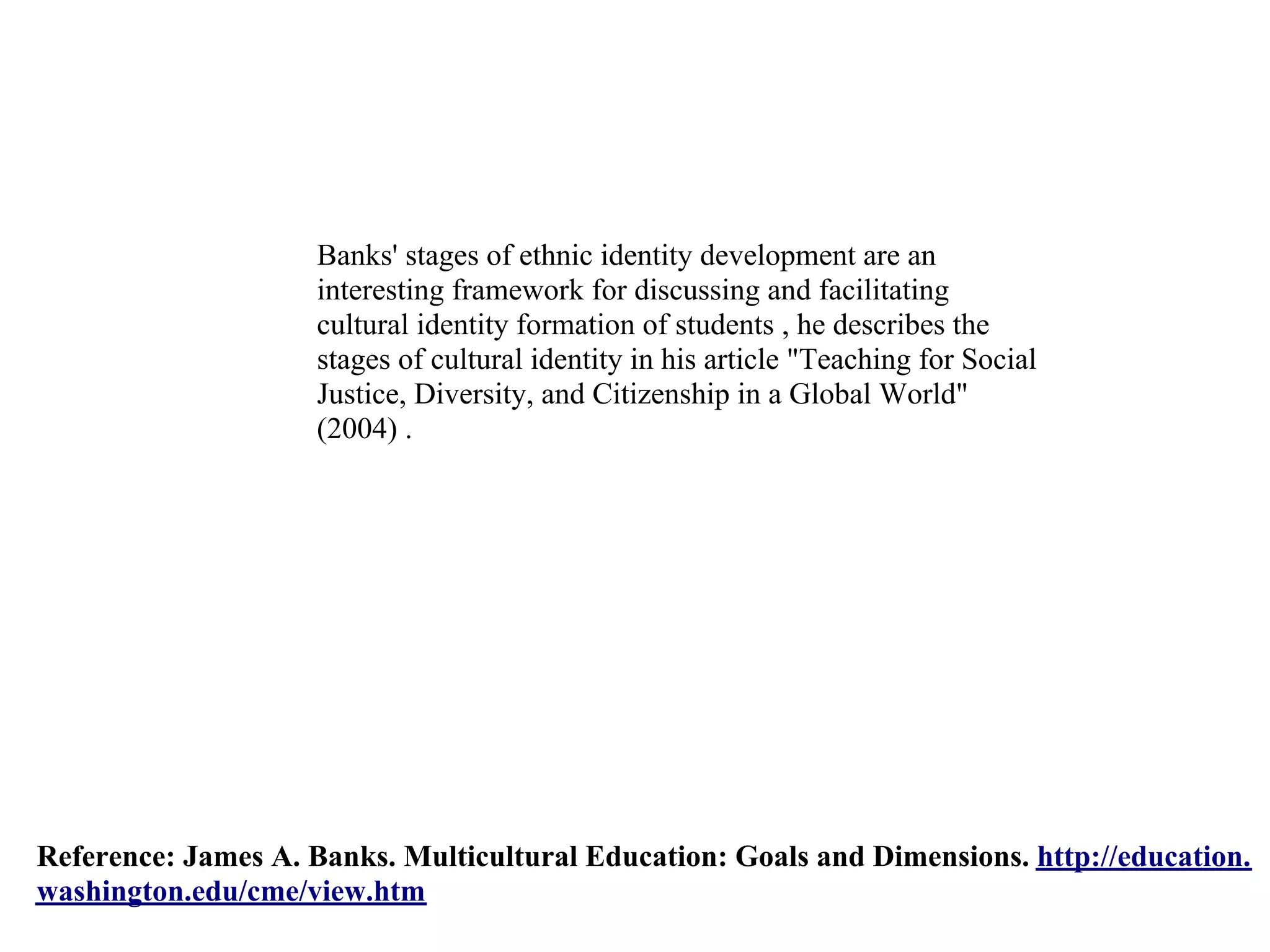 Cultural identity development | PDF | Education