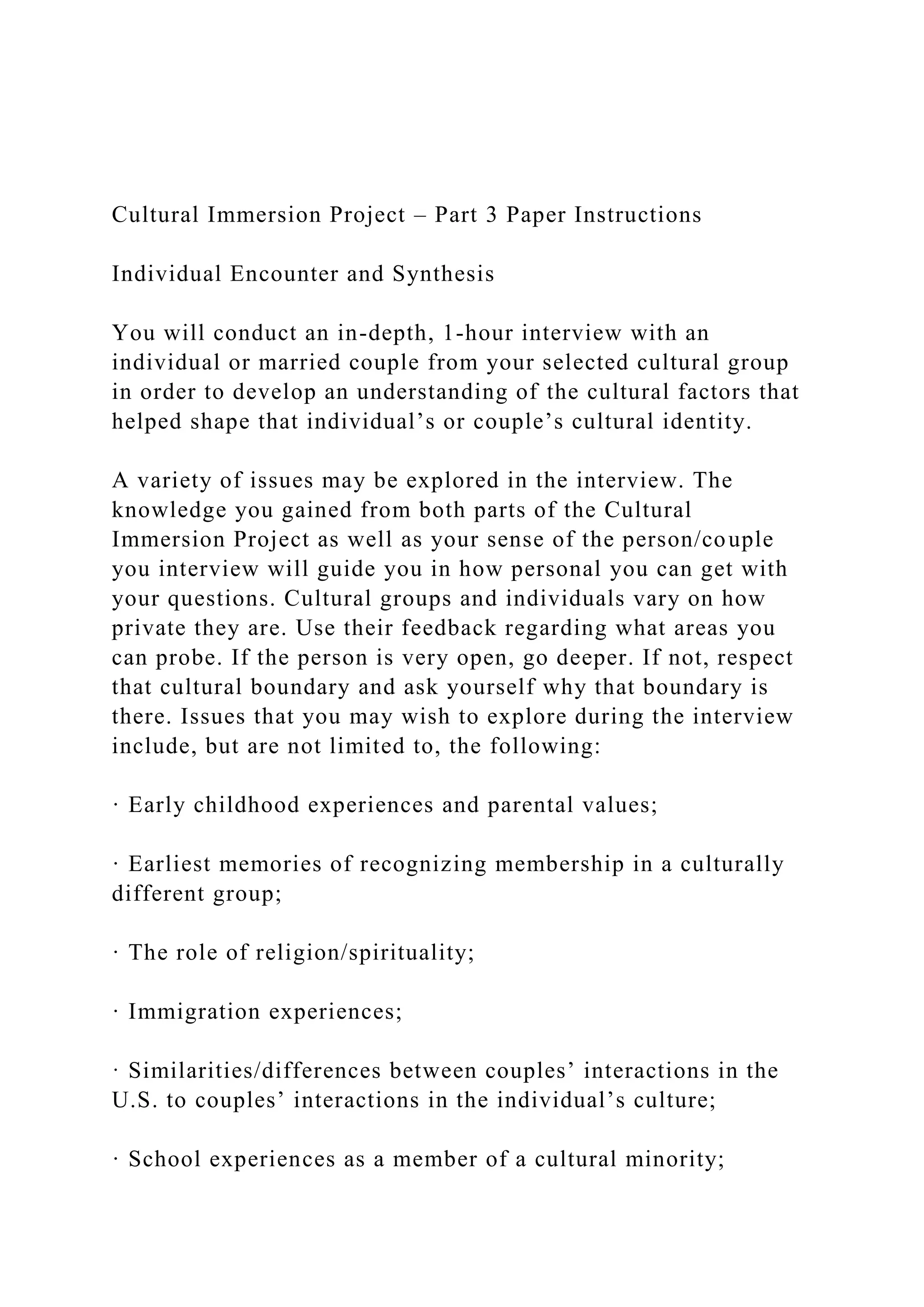 Cultural Immersion Project – Part 3 Paper InstructionsIndivi.docx