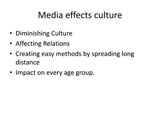 Cultural impact of media | PPTX