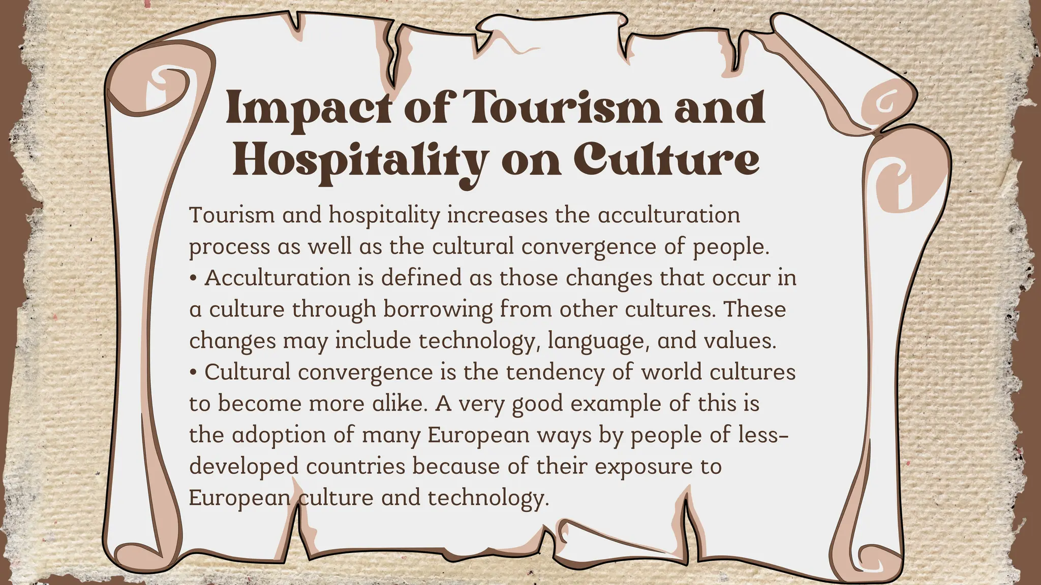 Cultural Impacts, cultural impacts of Tourism | PDF