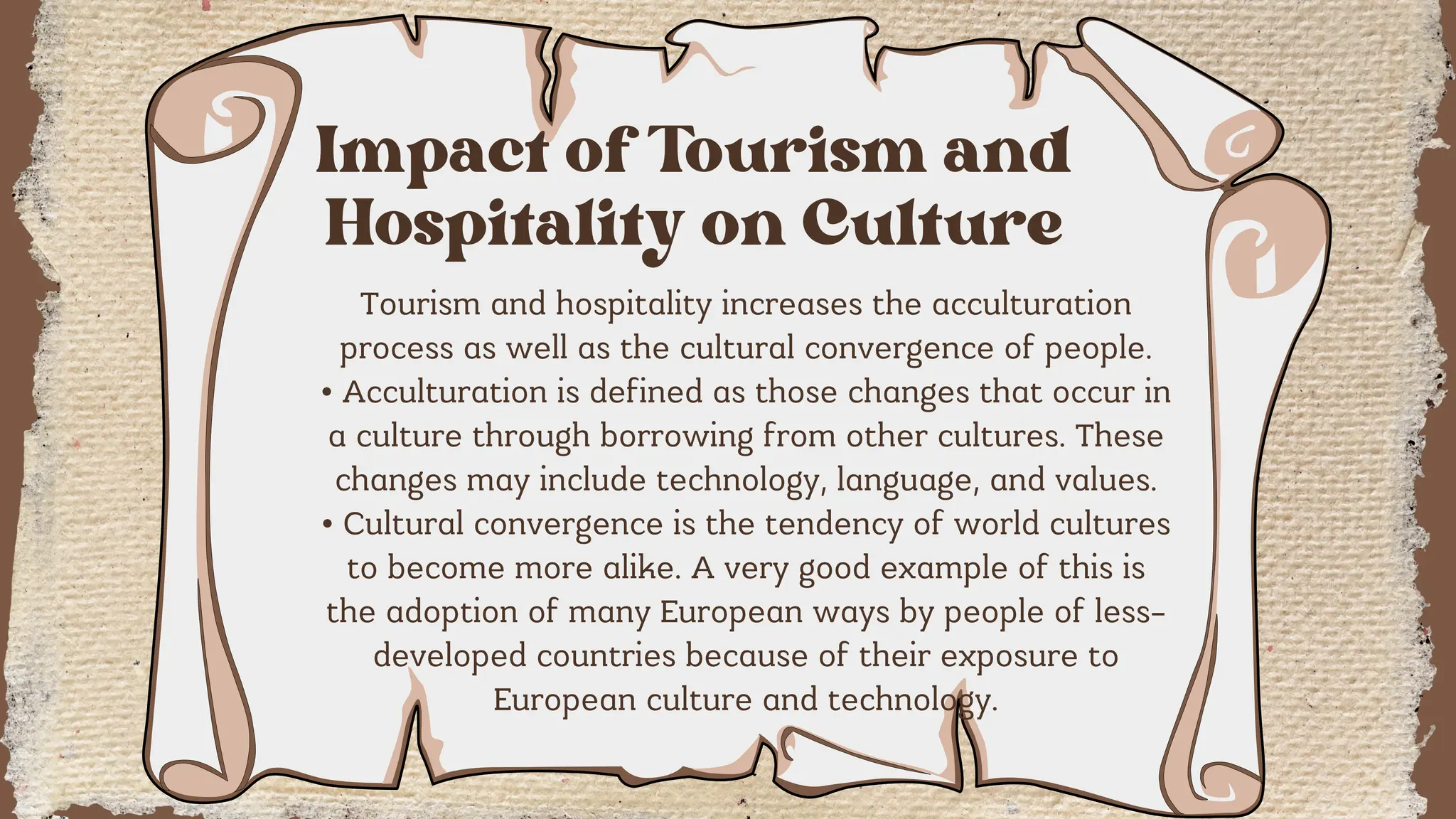 Cultural Impacts, cultural impacts of Tourism | PDF