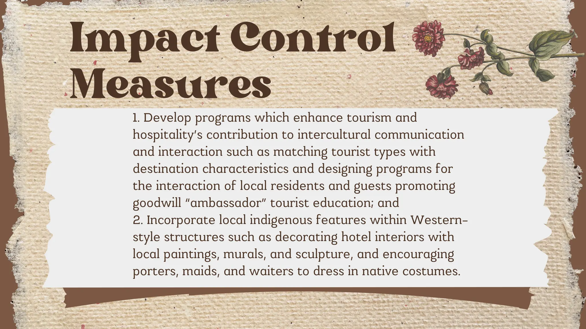 Cultural Impacts, cultural impacts of Tourism | PDF