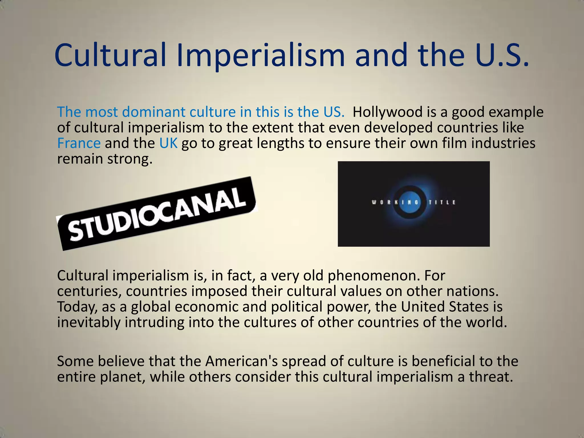 Cultural imperialism | PPTX
