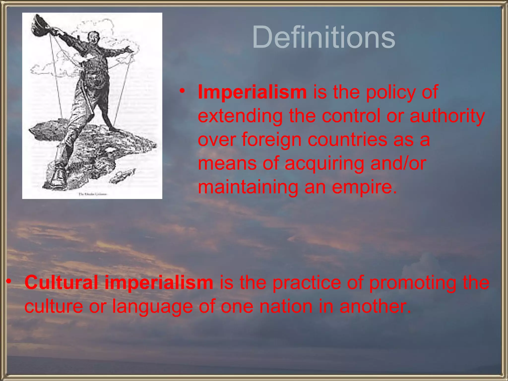 Cultural imperialism | PPT