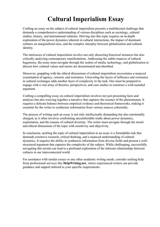 Cultural Imperialism Essay.pdf