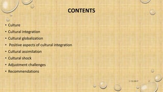 Cultural integration | PPTX