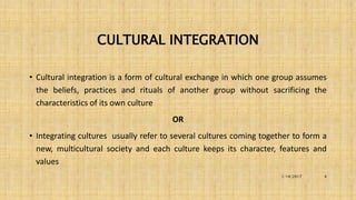 Cultural integration | PPTX