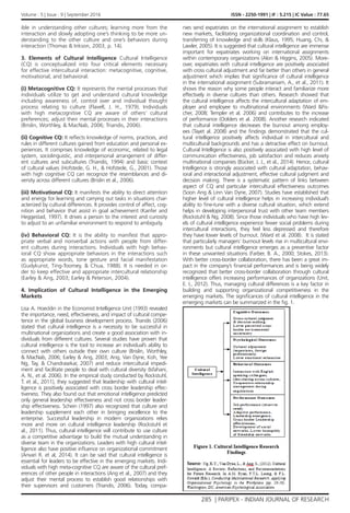 Cultural Intelligence: Bridging the Cultural Differences in the Emerging Markets | PDF