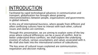 Cultural issues in management in the international context | PPTX