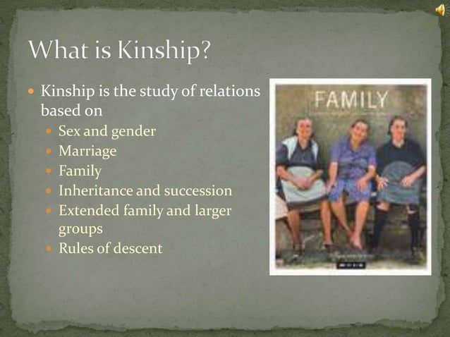 Cultural kinship presentation | PPSX | Genealogy and Ancestry | Hobbies & Interests