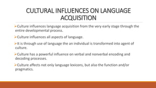 Cultural & linguistics issues in communication | PPTX