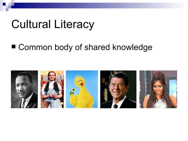 Cultural Literacy Presentation | PPT
