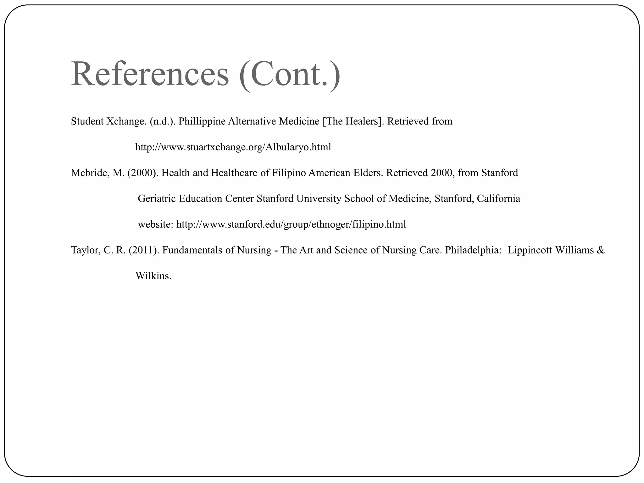 Culturally competent nursing care - To the Filipino Patient | PPTX