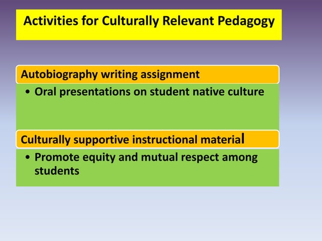 Culturally Relevant Pedagogy.pdf | Education